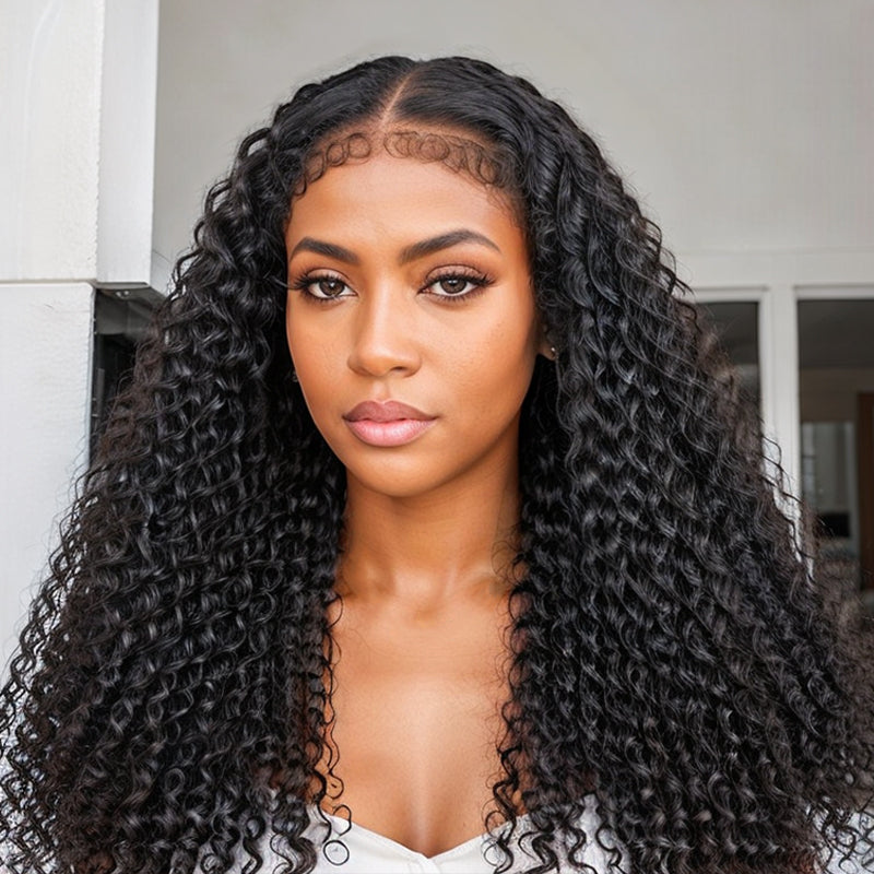 Realistic 3C Edges 13x4 HD Lace Frontal Water Wave Baby Hair Sweet Cur ...
