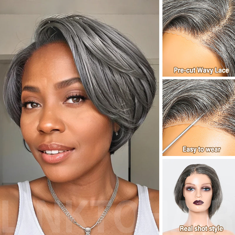 Salt and Pepper Wigs | Salt and Pepper Wigs Human Hair | Linktohair ...