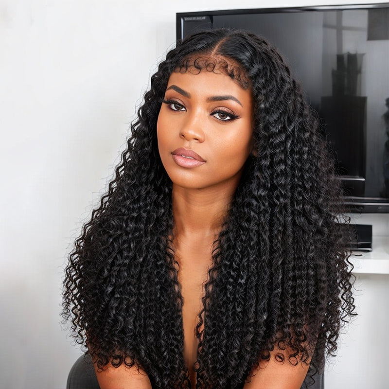 Realistic 3C Edges 13x4 HD Lace Frontal Water Wave Baby Hair Sweet Cur ...