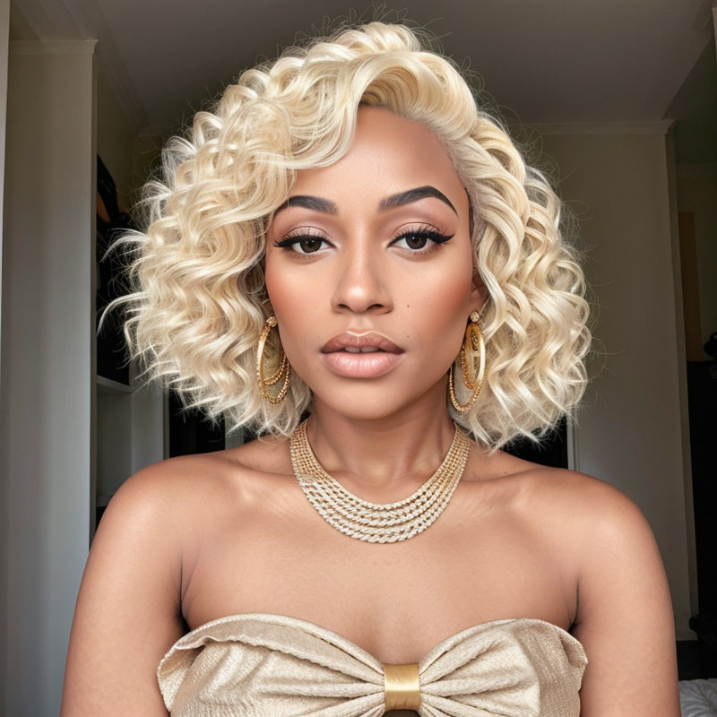 613 Blonde Wigs | 613 Lace Front Wig | Bob Wigs – LinktoHair