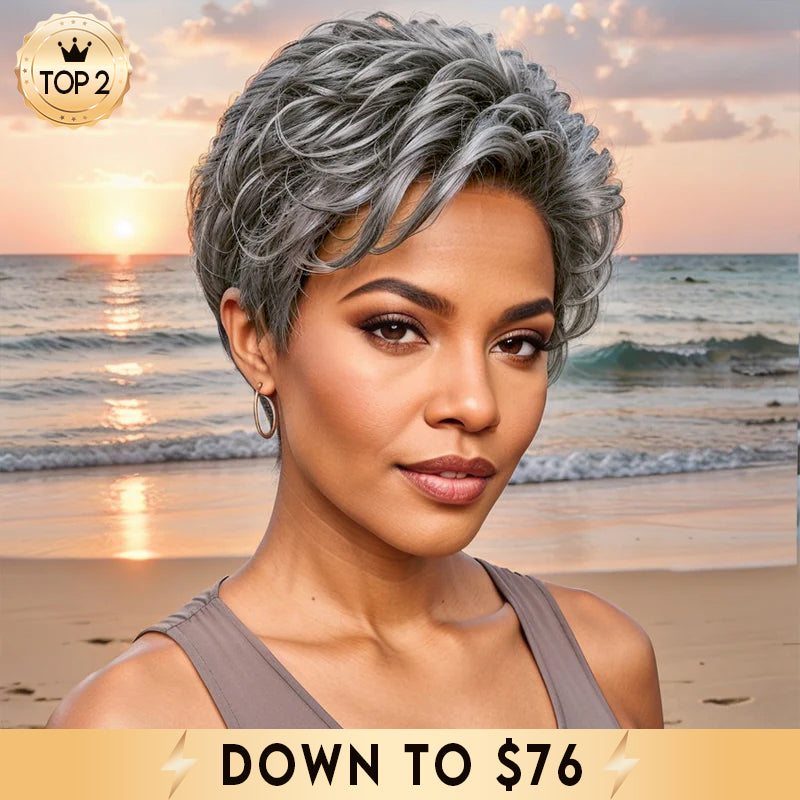 Salt and Pepper Wigs | Salt and Pepper Wigs Human Hair | Linktohair ...